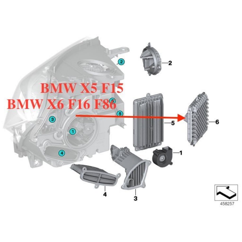 Ballast led de phare 7492028 bmw mini